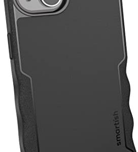 Smartish iPhone 13 Protective Case - Gripzilla Compatible with MagSafe [Rugged + Tough] Armored Slim Cover with Drop Protection - Black Tie Affair