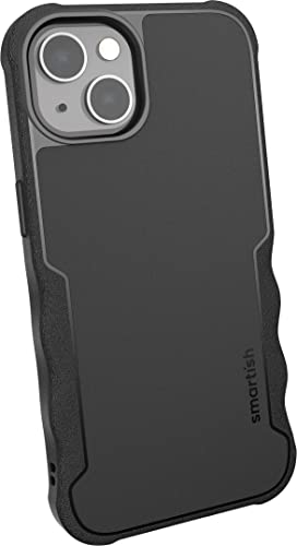 Smartish iPhone 13 Protective Case - Gripzilla Compatible with MagSafe [Rugged + Tough] Armored Slim Cover with Drop Protection - Black Tie Affair