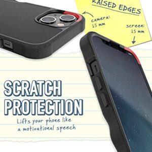 Smartish iPhone 13 Protective Case - Gripzilla Compatible with MagSafe [Rugged + Tough] Armored Slim Cover with Drop Protection - Black Tie Affair