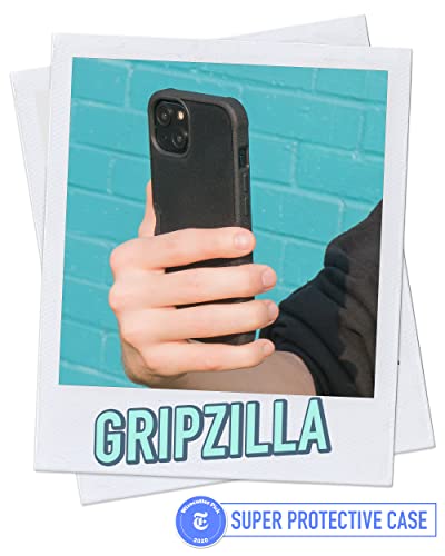 Smartish iPhone 13 Protective Case - Gripzilla Compatible with MagSafe [Rugged + Tough] Armored Slim Cover with Drop Protection - Black Tie Affair