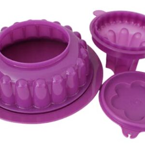 NewTupperware SMALL Jel Ring Jello Desserts Mold 500ml / 2 cups in Purple