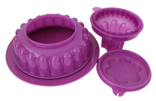 NewTupperware SMALL Jel Ring Jello Desserts Mold 500ml / 2 cups in Purple