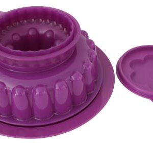 NewTupperware SMALL Jel Ring Jello Desserts Mold 500ml / 2 cups in Purple