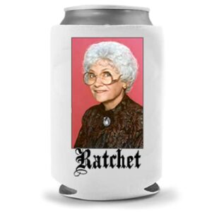 Golden Girls Beer Coolies | Blance Dorothy Rose Sophia | Funny Gag Party Gift Beer | Funny Joke Drink Can Cooler | Beer Beverage Holder | Beer Gifts | Quality Neoprene Insulated Coolie (Squad Goals)