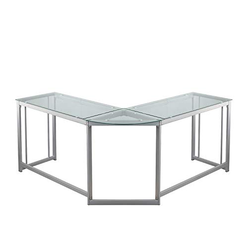 sogesfurniture Computer Glass Desk Large Offic Desk Computer Table Desk Writing Desk, BHUS-UT-096