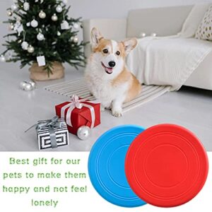 Bvrbaory 6 Pack Dog Flying Disc,Dogs Training Interactive Toys,Puppy Flyer Toy Dog Flyer,Lightweight Soft Floating Saucer for Small Medium Dog Outdoor Sport,Safe on Teeth