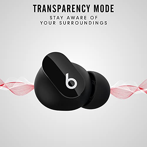 Beats Studio Buds – True Wireless Noise Cancelling Earbuds – Compatible with Apple & Android, Built-in Microphone, IPX4 Rating, Sweat Resistant Earphones, Class 1 Bluetooth Headphones - Black