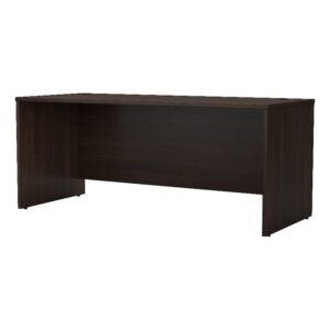 bush business furniture studio c home office desk, 72w x 30d, black walnut