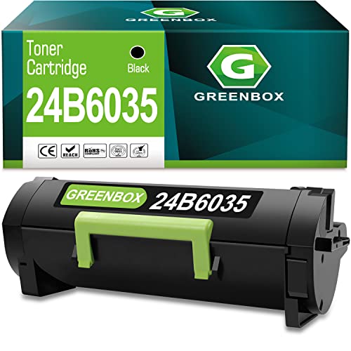 GREENBOX Remanufactured 24B6035 High-Yield Toner Cartridge Replacement for Lexmark 24B6035 Black Toner Cartridge for Lexmark M1145 XM1145 Printers (16,000 Pages, Black, 1-Pack)