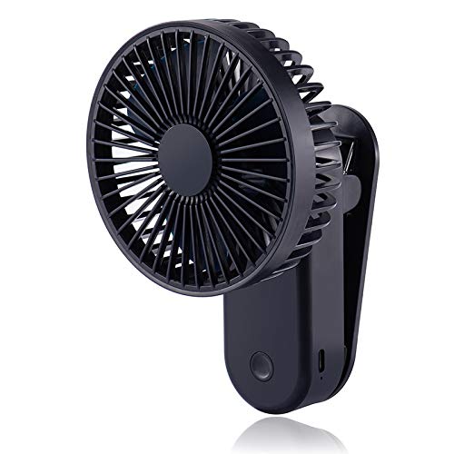 FENGCHUANG USB Powered Clip on Fan,Magnetic Small Desk Fan,Portable Personal Fan with Three Speed Adjustment,Mini Desk Fan Clip Fan for Baby Stroller,Bed,Outdoor