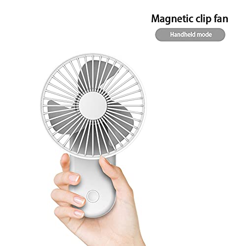 FENGCHUANG USB Powered Clip on Fan,Magnetic Small Desk Fan,Portable Personal Fan with Three Speed Adjustment,Mini Desk Fan Clip Fan for Baby Stroller,Bed,Outdoor