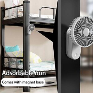 FENGCHUANG USB Powered Clip on Fan,Magnetic Small Desk Fan,Portable Personal Fan with Three Speed Adjustment,Mini Desk Fan Clip Fan for Baby Stroller,Bed,Outdoor