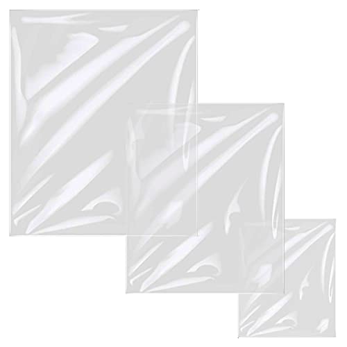 200Pcs Shrink Wrap Bags - Clear PVC Heat Shrink Wrap Shrink Film Bag for Presents Packaging Homemade Soap DIY Projects Bath Bombs Candles Shoes Jars Cellophane Gift Wrapping Pack & Small Basket