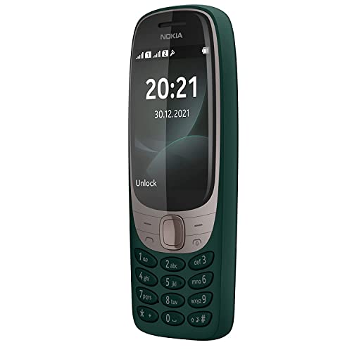 Nokia 6310 (2021) Dual-SIM 16MB ROM + 8MB RAM (GSM Only | No CDMA) Factory Unlocked 2G GSM Cell-Phone (Dark Green) - International Version