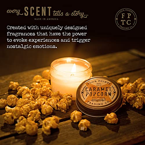 Gasoline Scented Candle 4 oz - Soy Aromatherapy Candle with Jar - Great Fun Gifts for Birthday, Anniversary, Christmas, New Year, House Warming and More - Four Points Trading Co.