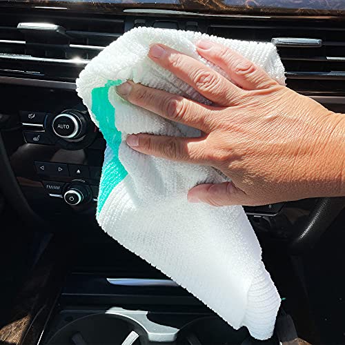 Platinum Series Microfiber Towel Cleaning Cloth Soft Highly Absorbent Lintless Streak-Free Reusable Microfiber Towels for Car Interior, Exterior, Auto Detailing, Drying, House, Pack of 30