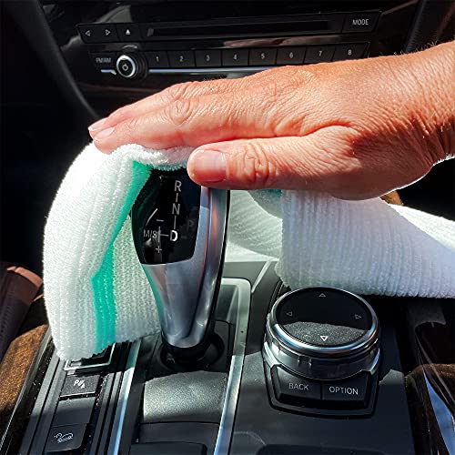 Platinum Series Microfiber Towel Cleaning Cloth Soft Highly Absorbent Lintless Streak-Free Reusable Microfiber Towels for Car Interior, Exterior, Auto Detailing, Drying, House, Pack of 30