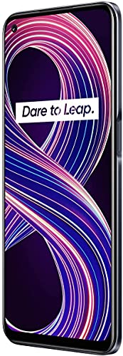 realme 8 5G + 4G Volte GSM Unlocked Global USA Latin Europe Octa Core 48MP Triple Camera (NOT Verizon/Boost/CDMA) (Black Supersonic, 128GB+4GB)