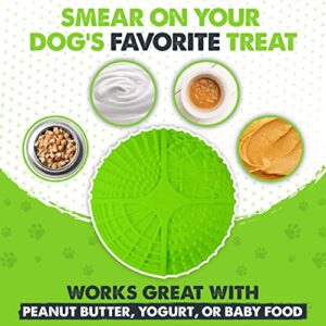 Mighty Paw Dog Lick Bowl | Interactive Slow Feeder Puzzle for Anxiety, Calming and Boredom. Wobbles Or Stays Put. Works W/ Soft Food & Supports Oral Health. Dishwasher Safe BPA Free Silicone