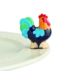 nora fleming hand-painted mini: cock a doodle doo (rooster) a267