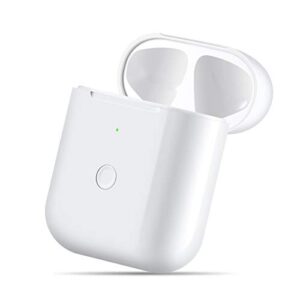 wireless charging case compatible with airpods 1 2，air pods charger case replacement with bluetooth pairing sync button，no aipods