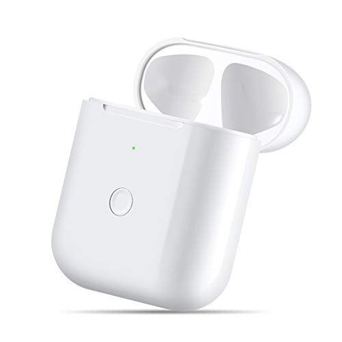 Wireless Charging Case Compatible with AirPods 1 2，Air pods Charger Case Replacement with Bluetooth Pairing Sync Button，no Aipods