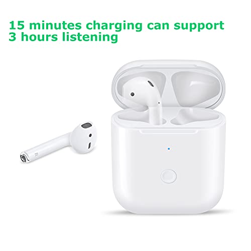 Wireless Charging Case Compatible with AirPods 1 2，Air pods Charger Case Replacement with Bluetooth Pairing Sync Button，no Aipods