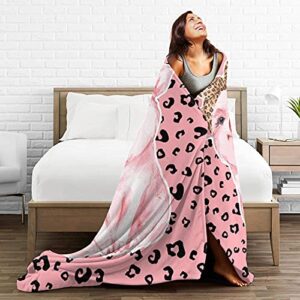 Cute Pig Cozy Soft Flannel Blanket Luxury Fleece Bed Blanket Throw Blanket Lightweight for Sofa Chair Bed for Couch Living Room 60"X50"