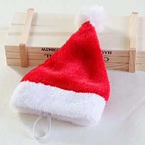 Red Christmas Hat Cat Santa Hat Pet Christmas Costume Puppy Dog Cat Santa Hat with Adjustable Elastic Chin Strap - Christmas Hat