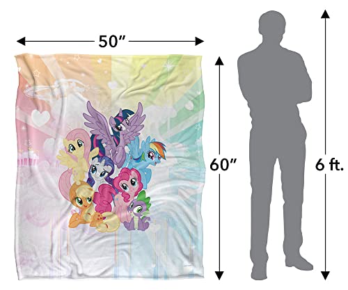 My Little Pony Tv Pony Group Officially Licensed Silky Touch Super Soft Throw Blanket 50" x 60"