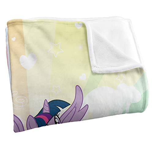 My Little Pony Tv Pony Group Officially Licensed Silky Touch Super Soft Throw Blanket 50" x 60"