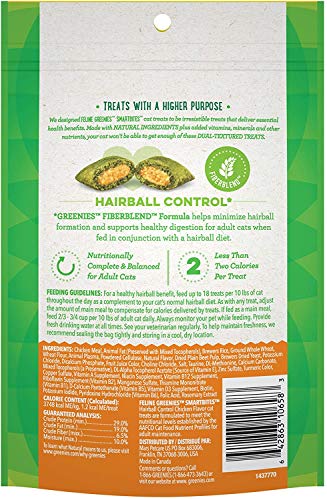 (3 Pack) Greenies Feline SMARTBITES Healthy Indoor , Chicken 4oz, with 10ct Pet Wipes