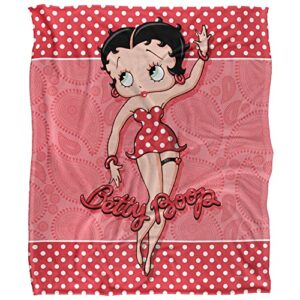 Betty Boop Paisley & Polka Dots Officially Licensed Silky Touch Super Soft Throw Blanket 50" x 60"