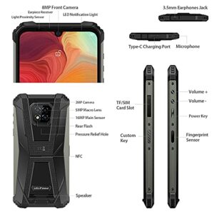 Ulefone Armor 8 Pro Rugged Phone,Android 11 8GB+128GB Waterproof Cell Phone,Helio P60 Octa-core 16MP Triple Rear Camera, 6.1" HD+ Display 5580mAh Battery, Global Dual SIM 4G Mobile Phone-Black