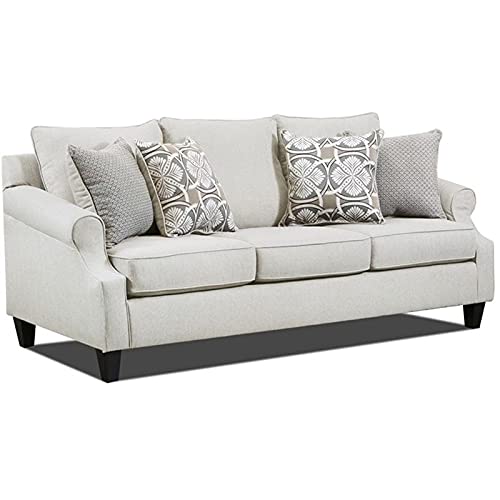 Behold Home Havenwood Sofa with Accent Pillows in Cream