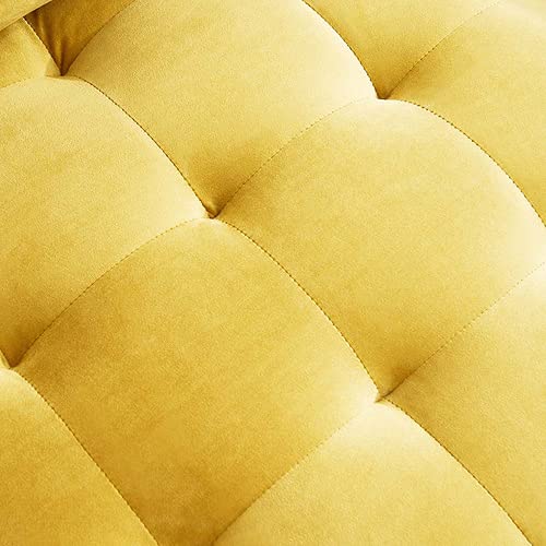 Modern Velvet Fabric Sofa 71"