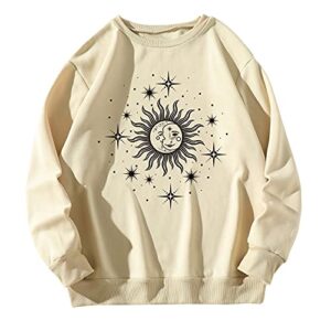 hemlock teen girls sweatshirts crewneck hooded pullovers flower print hoodies long sleeve graphic tops