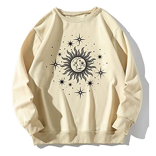 Hemlock Teen Girls Sweatshirts Crewneck Hooded Pullovers Flower Print Hoodies Long Sleeve Graphic Tops