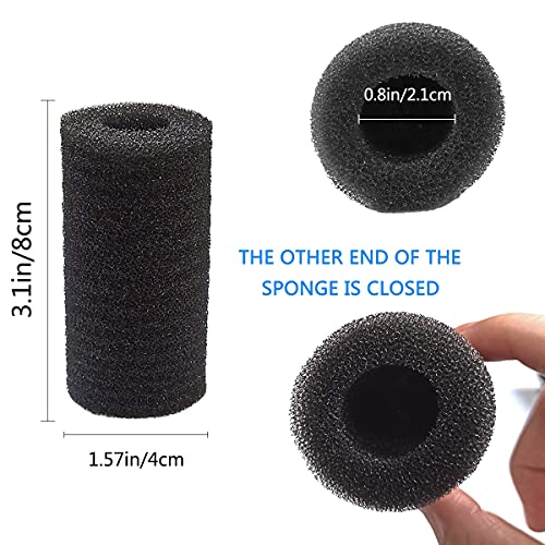 yuntop 6pcs Pre-Filter Sponge, Pre Filter Foam Sponge Roll for Aquarium Fish Tank (8 x 4cm /3.1x1.6 inch)