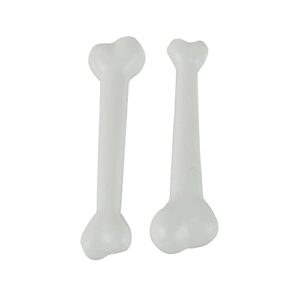 esowemsn 6pcs white plastic fake bone halloween bones dog bone cosplay bones theme costume supplies prop decorations