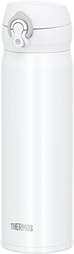 Thermos JNL-505 WHGY Water Bottle, Vacuum Insulated Travel Mug, 16.9 fl oz (500 ml), White Gray