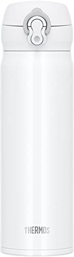 Thermos JNL-505 WHGY Water Bottle, Vacuum Insulated Travel Mug, 16.9 fl oz (500 ml), White Gray