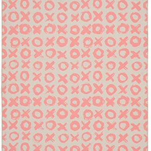 Linon Home Decor Products The Anywhere Washable Rug Boden Ivory & Pink 3' X 5' Accent Rug