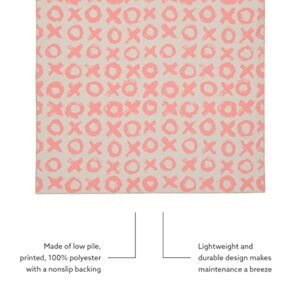 Linon Home Decor Products The Anywhere Washable Rug Boden Ivory & Pink 3' X 5' Accent Rug