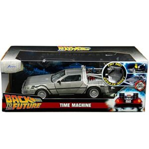 jada toys bttf part i time machine w/light 1/24 die-cast vehicle