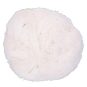 White Cloth Polishing Wheel, Mushroom Type Polishing Buffing Wheel with Handle Cotton Polished Grinding Tools for Drill Buffer Attachment(75mm)