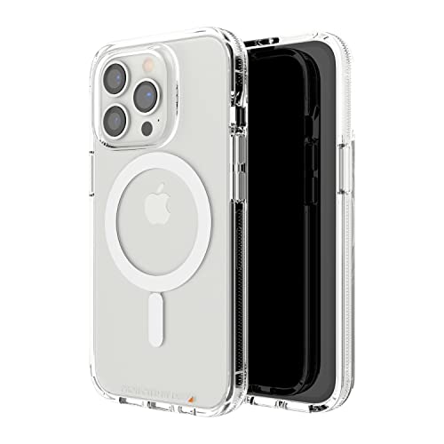 ZAGG Gear4 Crystal Palace Snap Case for Apple iPhone 13 Pro Max - Crystal Clear Impact Protection with MagSafe Compatibility - Clear