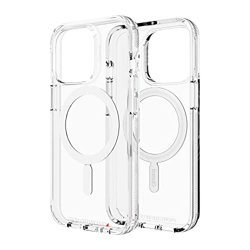 ZAGG Gear4 Crystal Palace Snap Case for Apple iPhone 13 Pro Max - Crystal Clear Impact Protection with MagSafe Compatibility - Clear