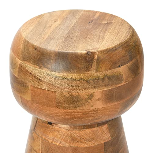 Main + Mesa Cuvee Wood Stool or End Table, Natural