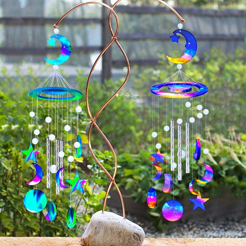 Mity rain Resin Mold, 62pcs Wind Chimes Resin Molds Silicone Kit Bundle Moon Design for Resin Casting, Jewelry Resin Casting Molds Wind Bell Epoxy Molds for Home Decor